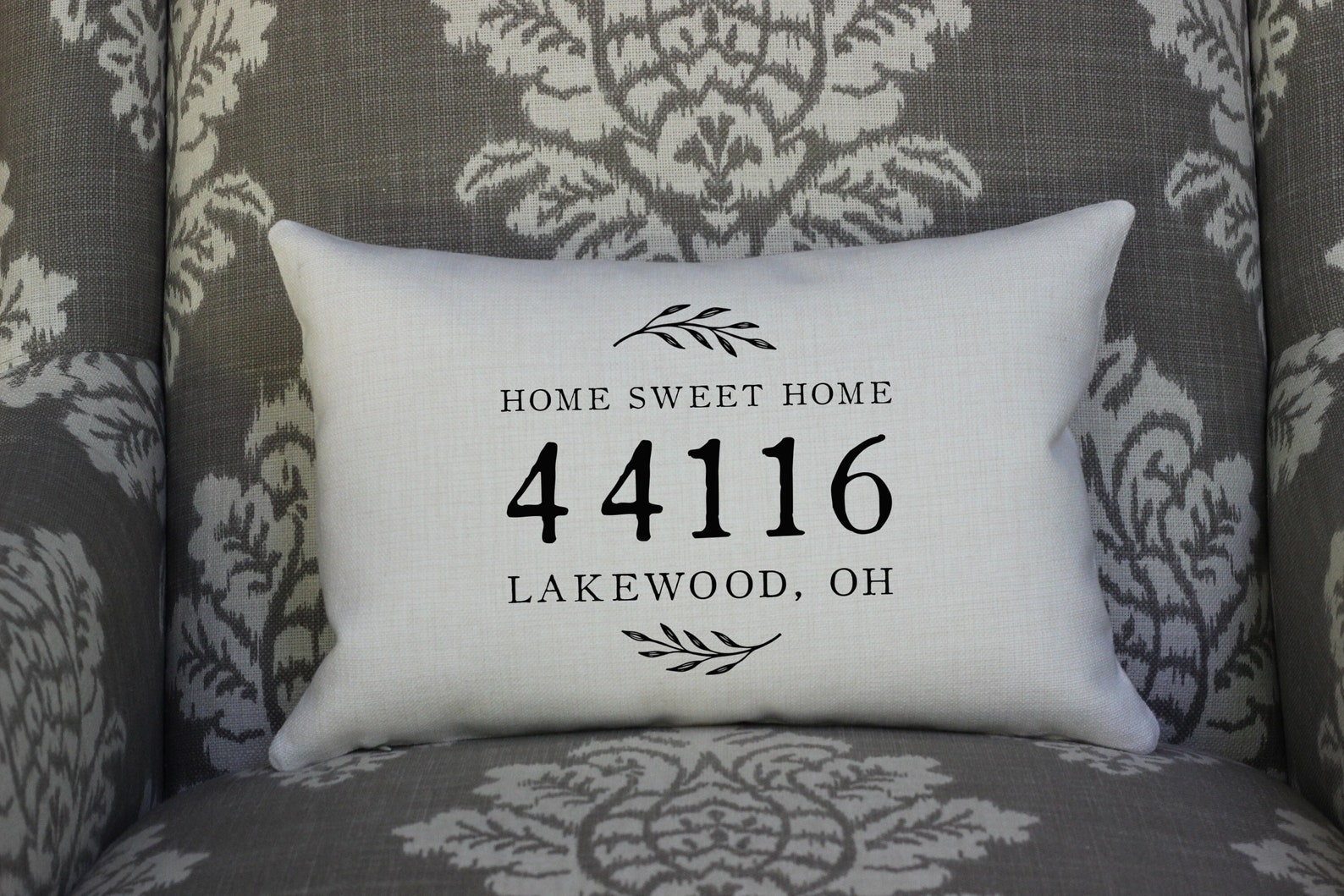 Zip Code Pillow, Farmhouse Pillow, Housewarming Gift, Zip Code Gifts ...