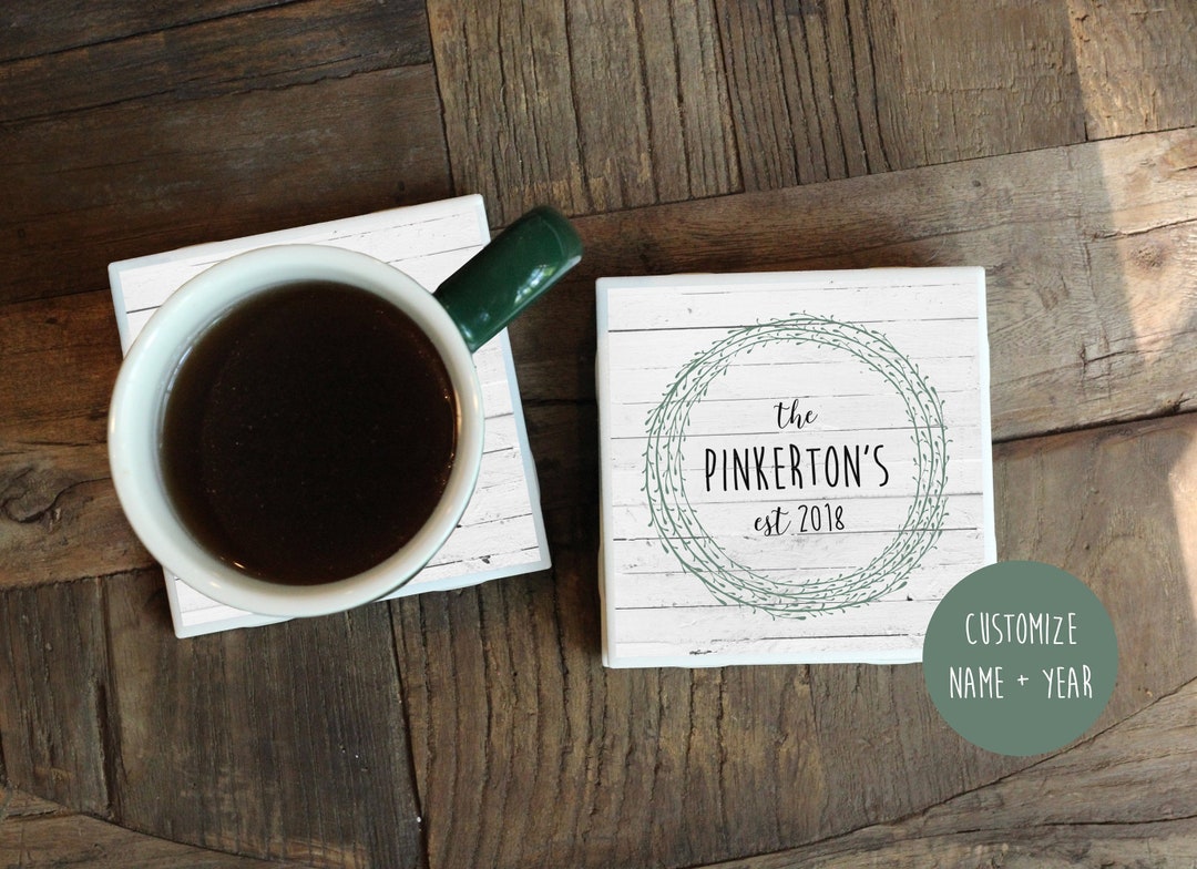 Housewarming Gift / Tile Coasters / Personalized Coasters / Farmhouse ...