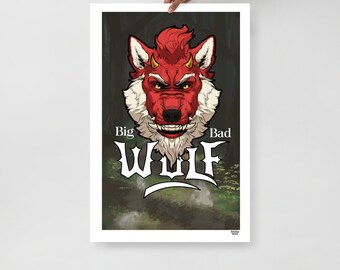 Big Bad Wolf Poster - Etsy