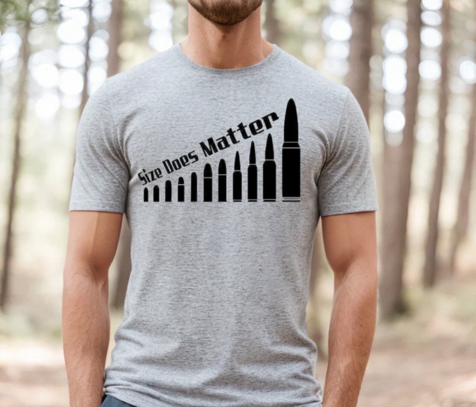 Mens Tshirt Size Does Matter Mens Bullet Tshirt American - Etsy