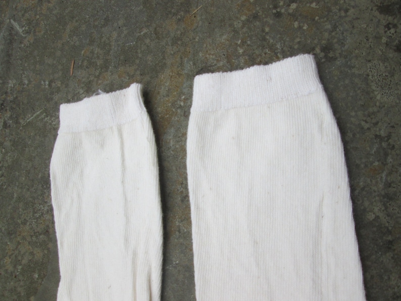 STOCKINGS UNBLEACHED IVORY Colonial 18thc Cotton - Etsy