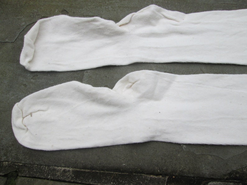 STOCKINGS UNBLEACHED IVORY Colonial 18thc Cotton - Etsy