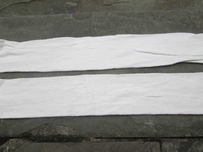 STOCKINGS UNBLEACHED IVORY Colonial 18thc Cotton - Etsy