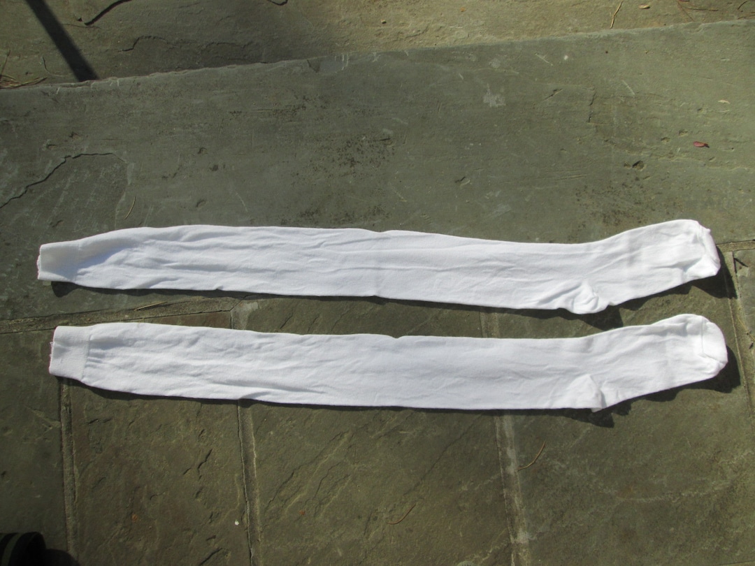 COLONIAL WHITE STOCKINGS 18TH C Foot Wear - Etsy