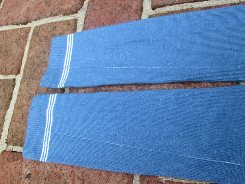 CLOCKED BLUE STOCKINGS Colonial 18th C - Etsy