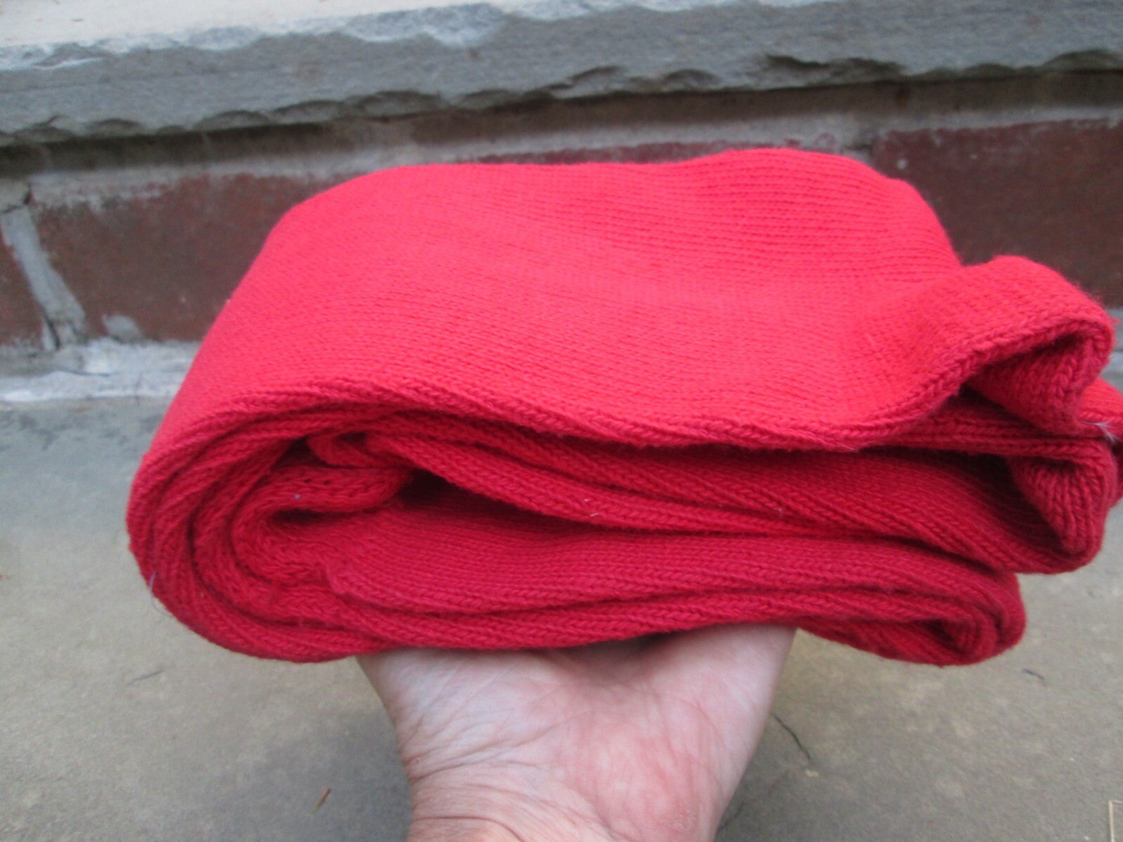 RED COLONIAL STOCKINGS 18TH C Cotton - Etsy