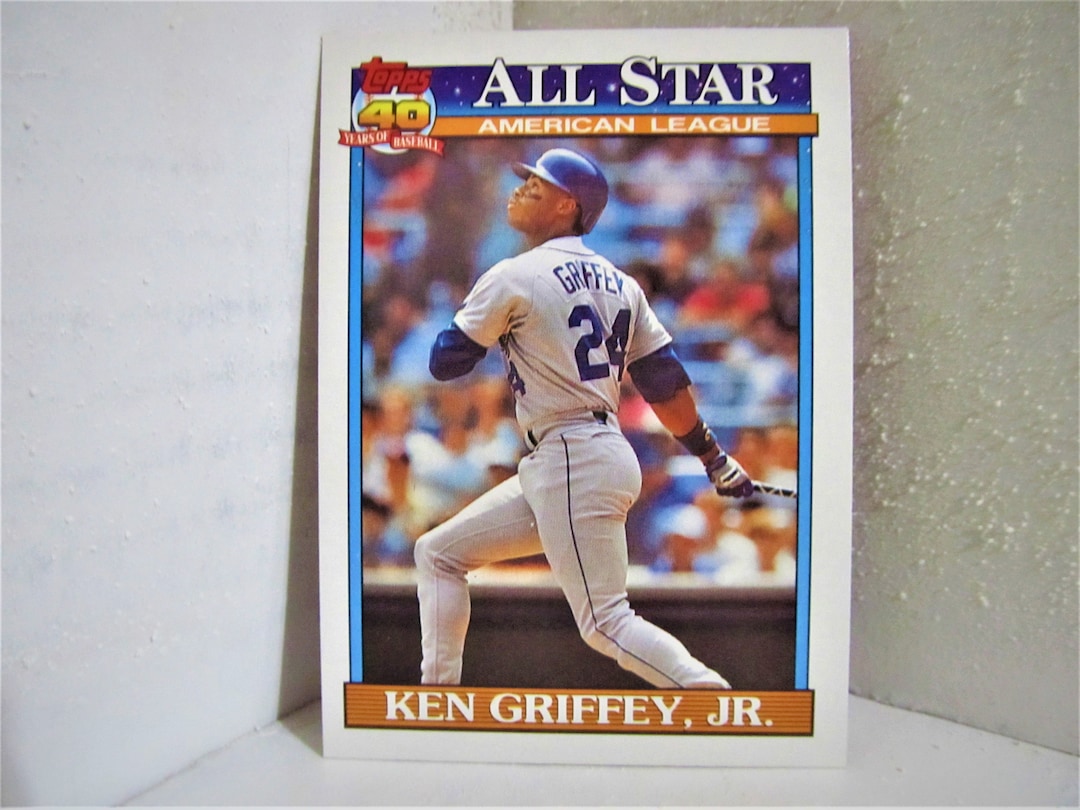 Topps 1990 " Ken Griffey Jr- All Star " Baseball Trading Card - Etsy