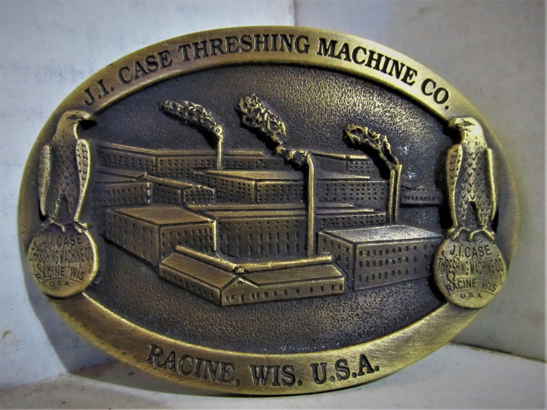 J I Case Threshing Machine CO. " Racine Wisconsin " Belt Buckle - Etsy