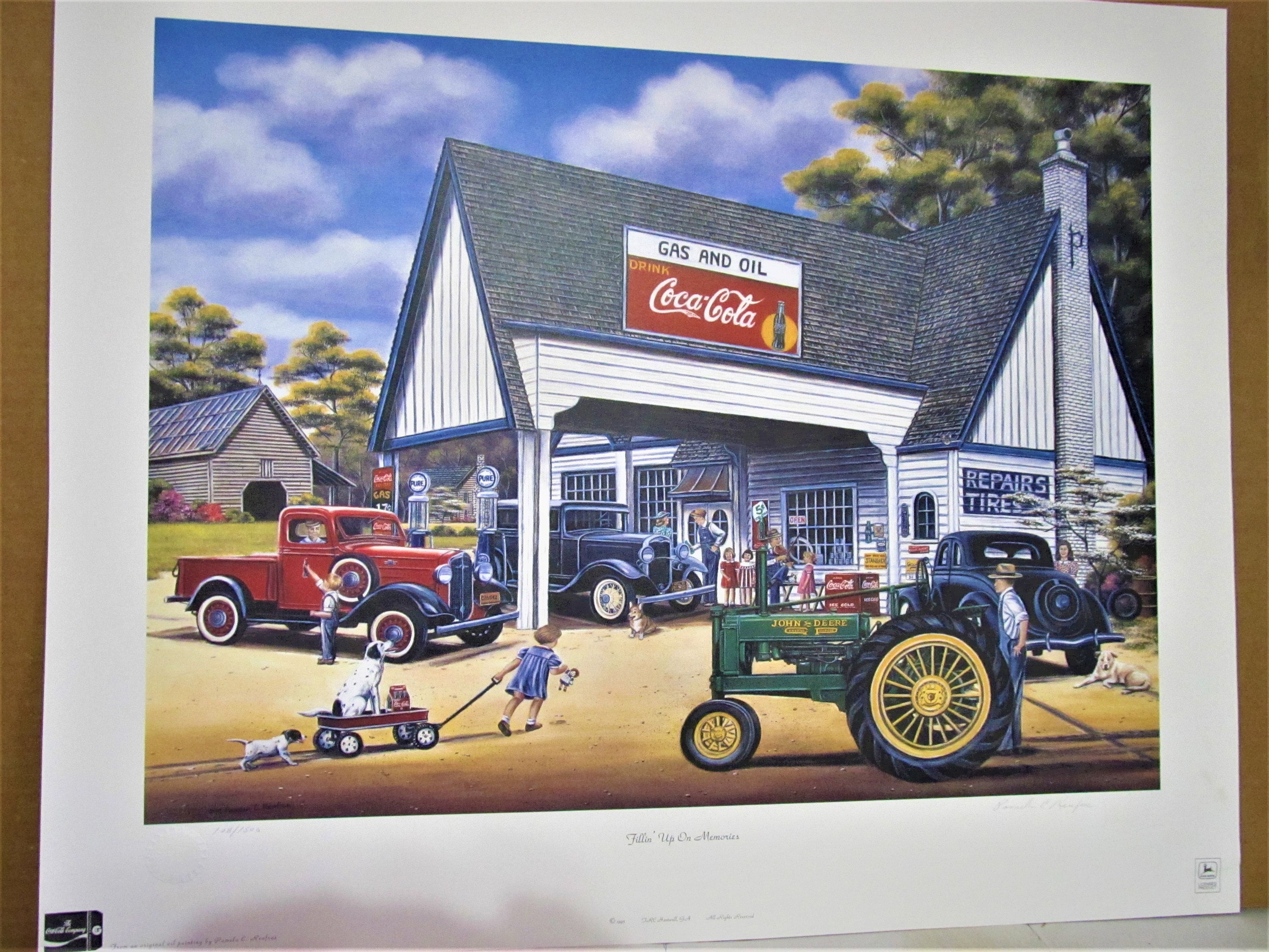 Pamela C. Renfroe's 1995 " Fillin up on Memories" Collector Print - Etsy
