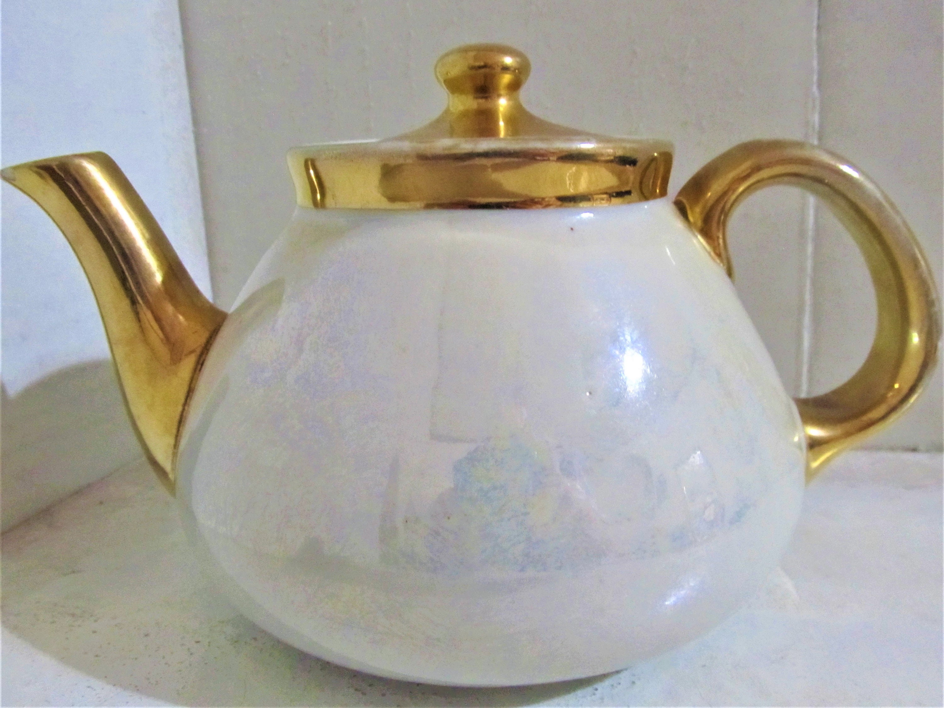 Cambridge Art Pottery 1900's "guernsey Cooking Ware " Tea Pot - Etsy
