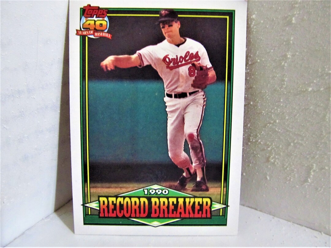 Topps 1990 Record Breaker " Cal Ripken " Baseball Card - Etsy