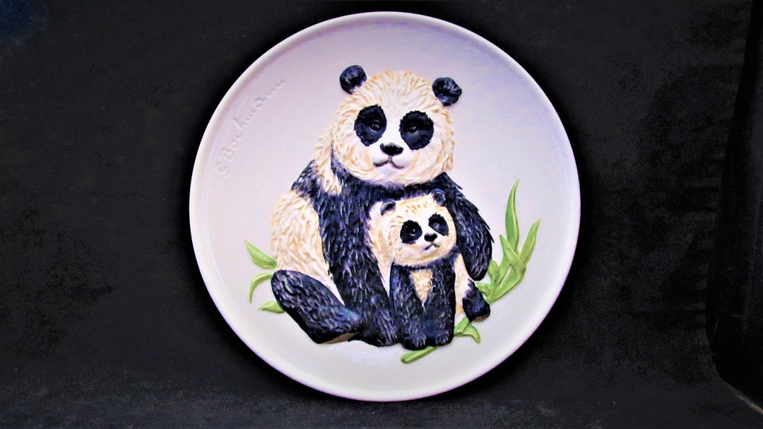W. Goebel Wildlife Wall Plate, Mothers Series, " Panada Bear" Collector ...