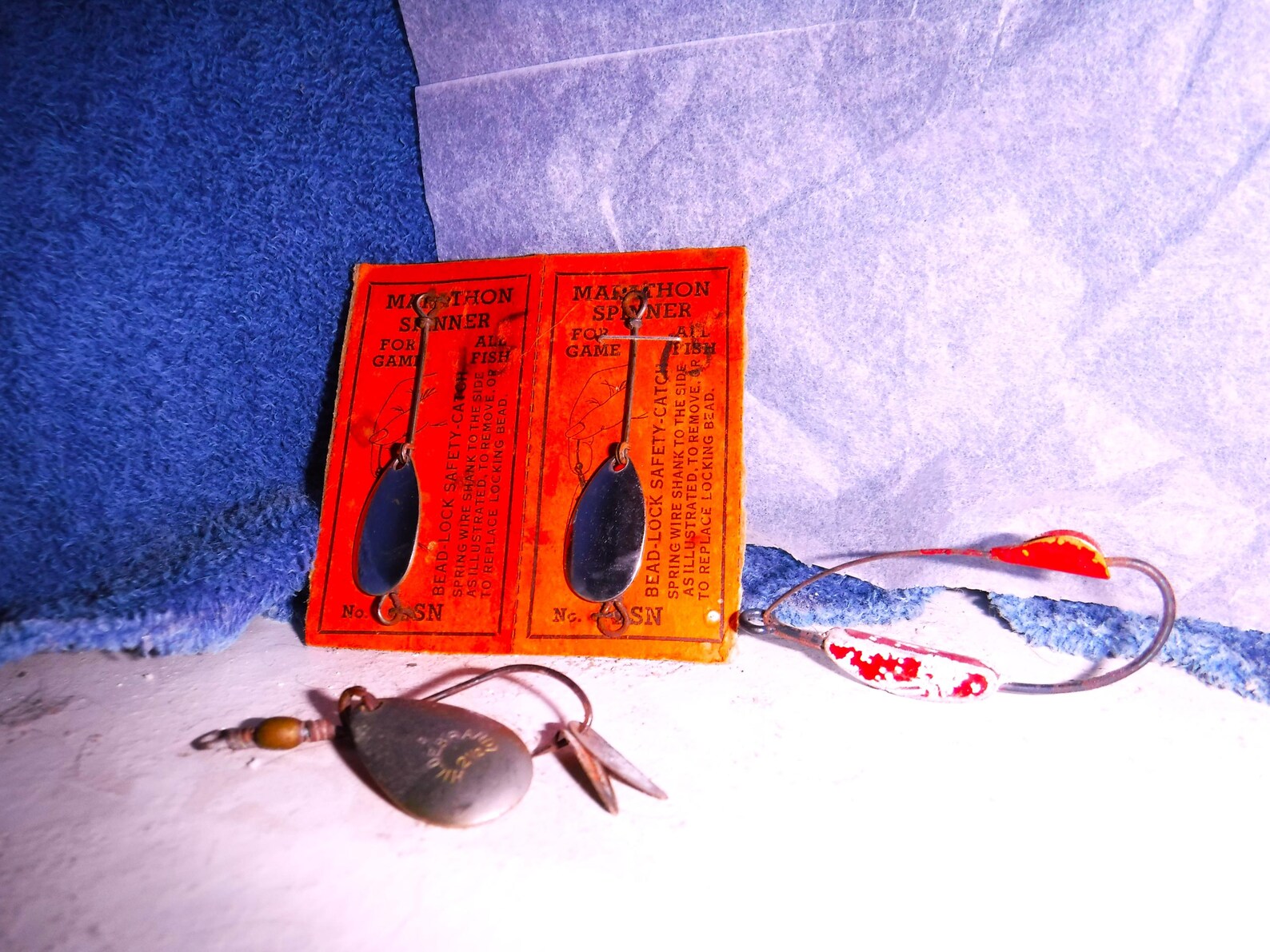 Vintage 1940's Trio of Spinners and 1 Weedless Jig - Etsy