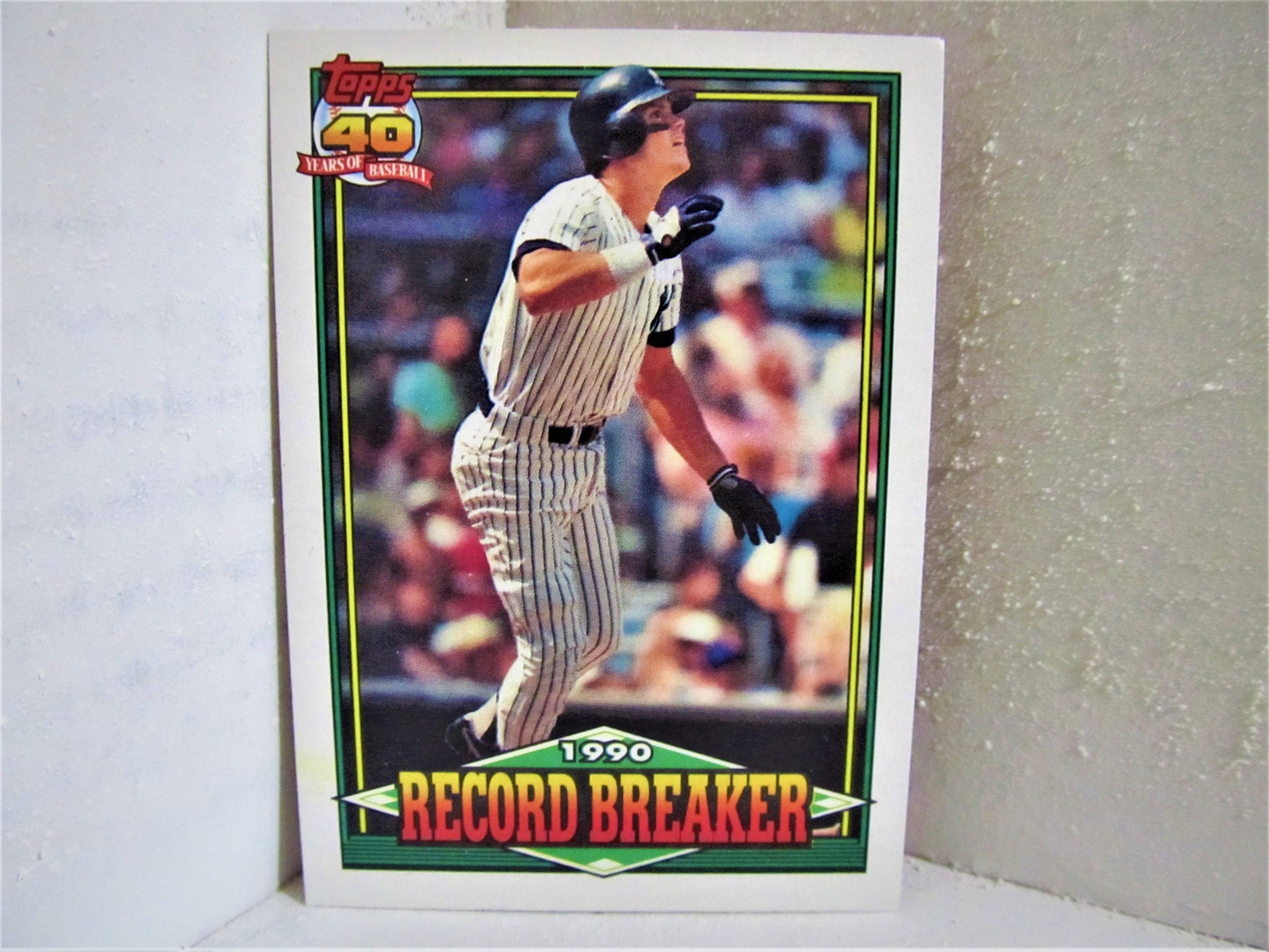 Topps 1990 Record Breaker " Kevin Maas " Trading Card - Etsy