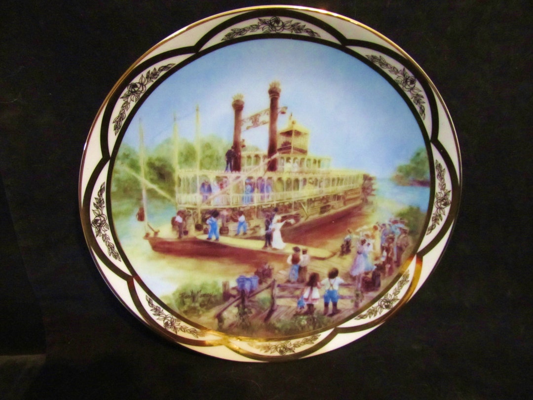 Rusty Money's "riverboat Honeymoon" Collector Plate - Etsy