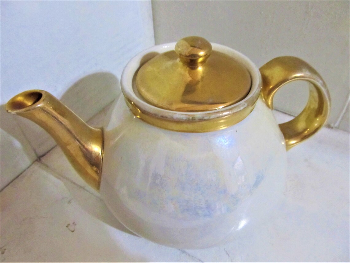 Cambridge Art Pottery 1900's "guernsey Cooking Ware " Tea Pot - Etsy