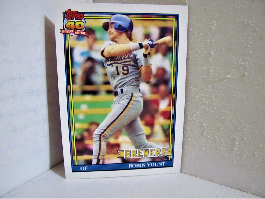 Topps 1991 " Robin Yount " Collector Trading Card - Etsy Canada