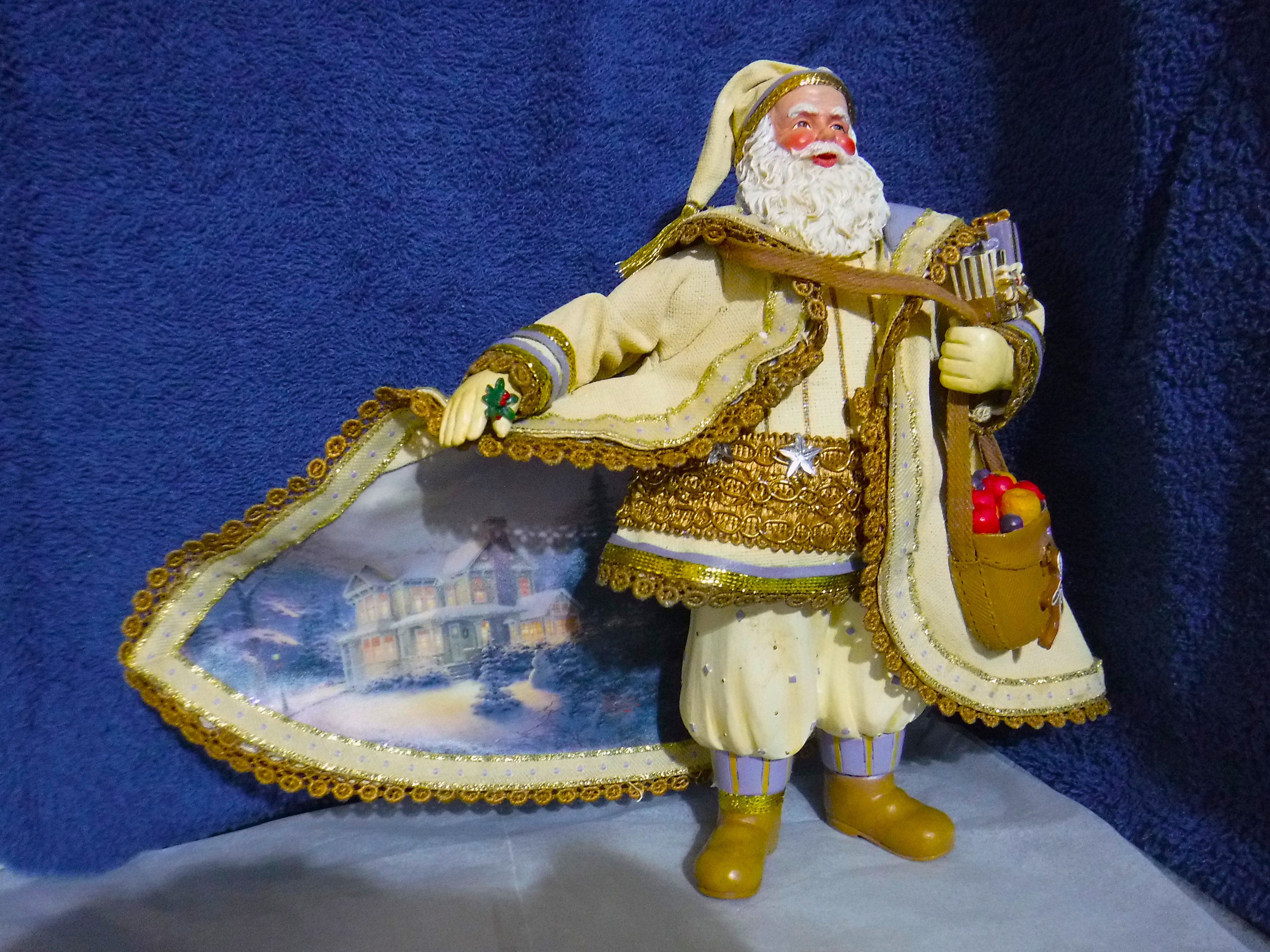 Thomas Kinkade's 2003 Old World Santas " Christmas Snowfall Santa ...