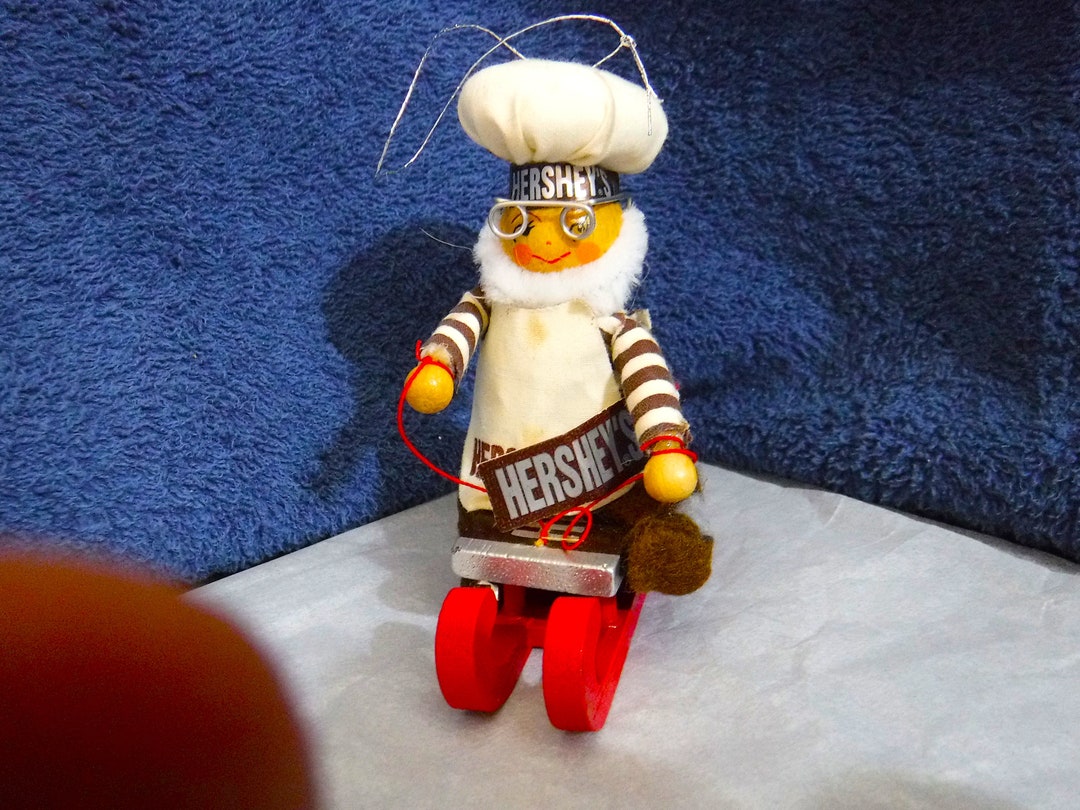 Kurt S Adler's Hershey's Chocolate World 1985 " Baker Elf With Kiss ...