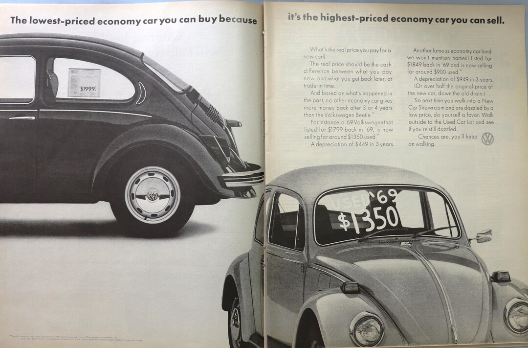 1972 VW Bug Advertisement. Vintage 1972 Volkswagen Beetle Ad ...