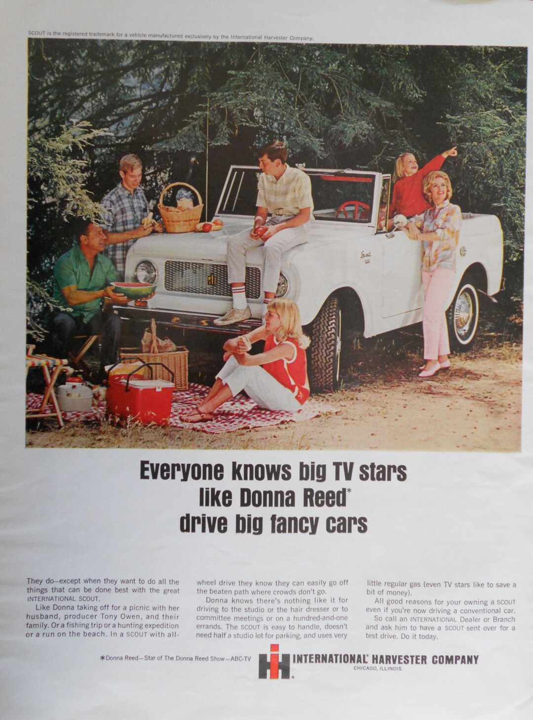 1965 Scout Car Advertisement. Vintage 1965 International Scout Ad. 1965 ...