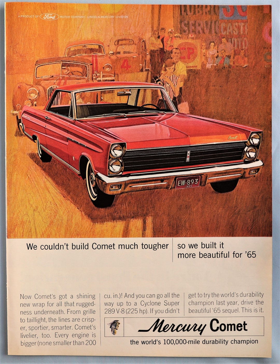 1965 Mercury Comet Car Advertisement. Vintage 1965 Mercury Comet Ad. 10 ...