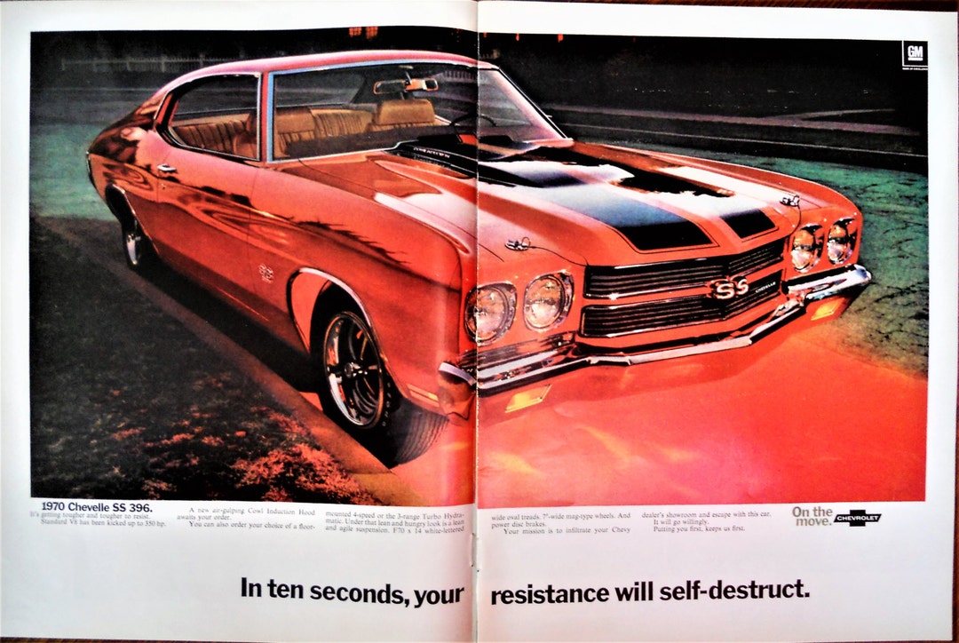 1970 Chevrolet Chevelle SS 396 Ad, 1970 Chevelle SS 396 Ad. Vintage ...