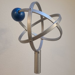 Atom Symbol Tree Topper Holiday Ornament Atheist Science Pre-made ...