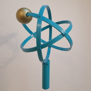 Atom Symbol Tree Topper Holiday Ornament Atheist Science Pre-made ...