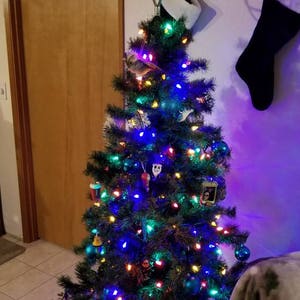 Atom Symbol Tree Topper Holiday Ornament Atheist Science Pre-made ...