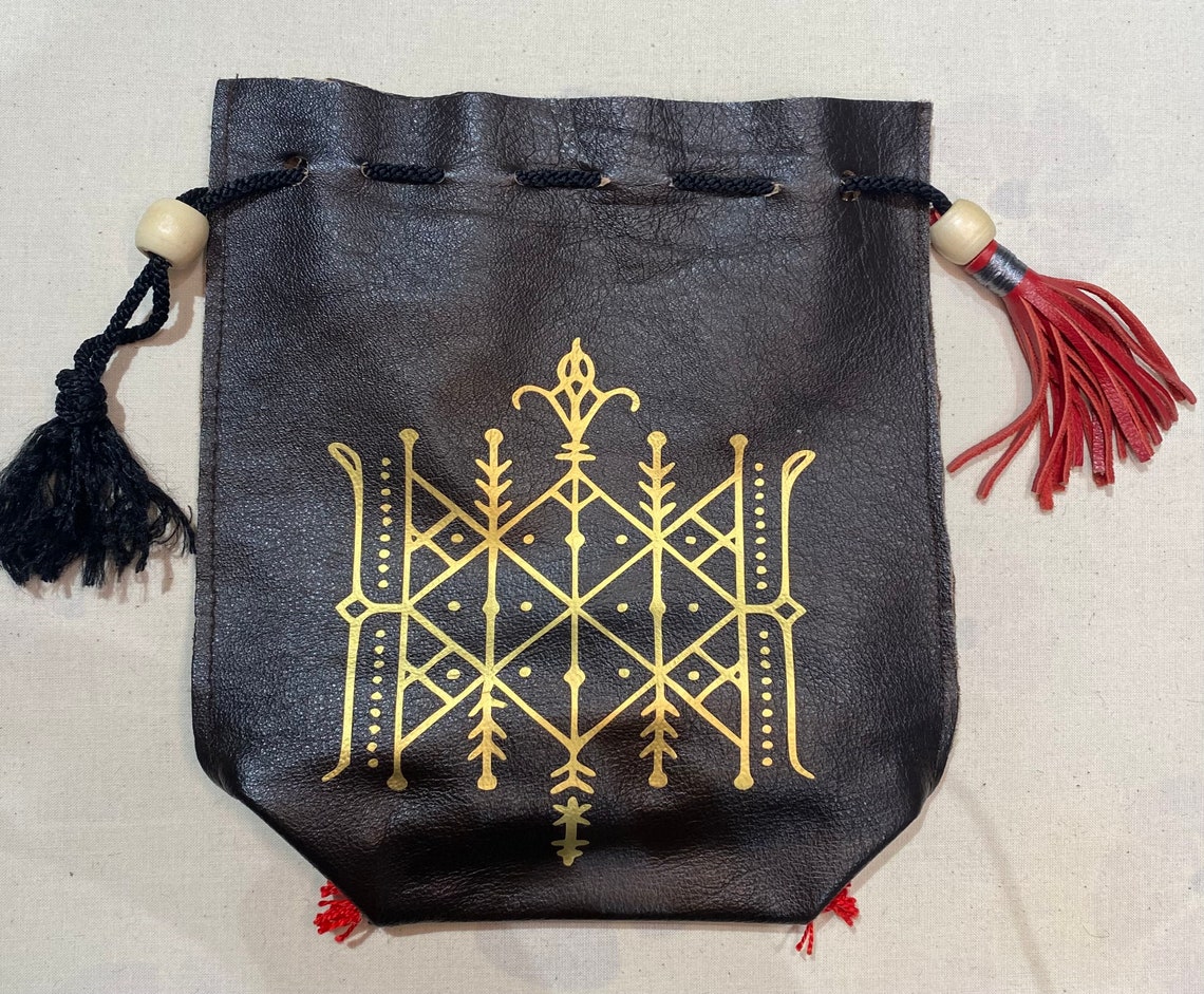 Magical Voodoo Leather Drawstring Bag/ Pouch - Etsy