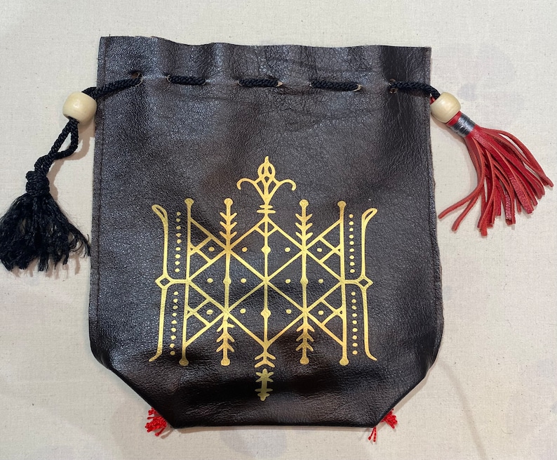 Magical Voodoo Leather Drawstring Bag/ Pouch - Etsy