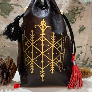 Magical Voodoo Leather Drawstring Bag/ Pouch - Etsy