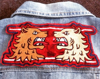 Royal Coat of Arms Lion and Unicorn Heraldic Heraldry Iron on Patch Set - Etsy