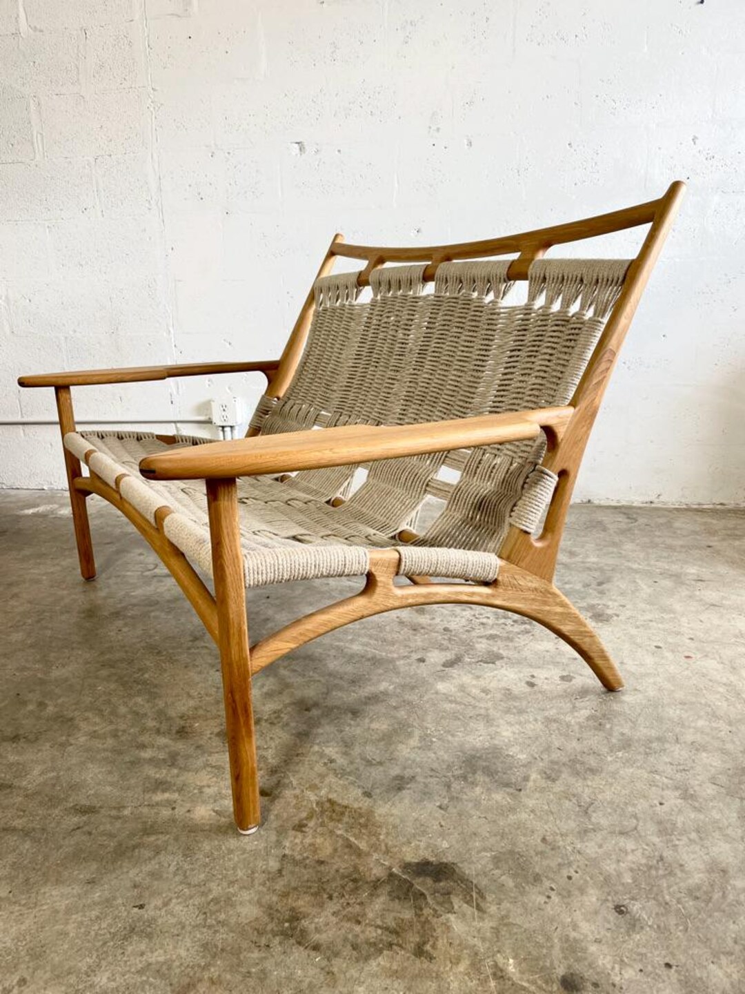 Martin Godsk for Godsk Snedkeri M20 Rope Danish Modern Loveseat or ...