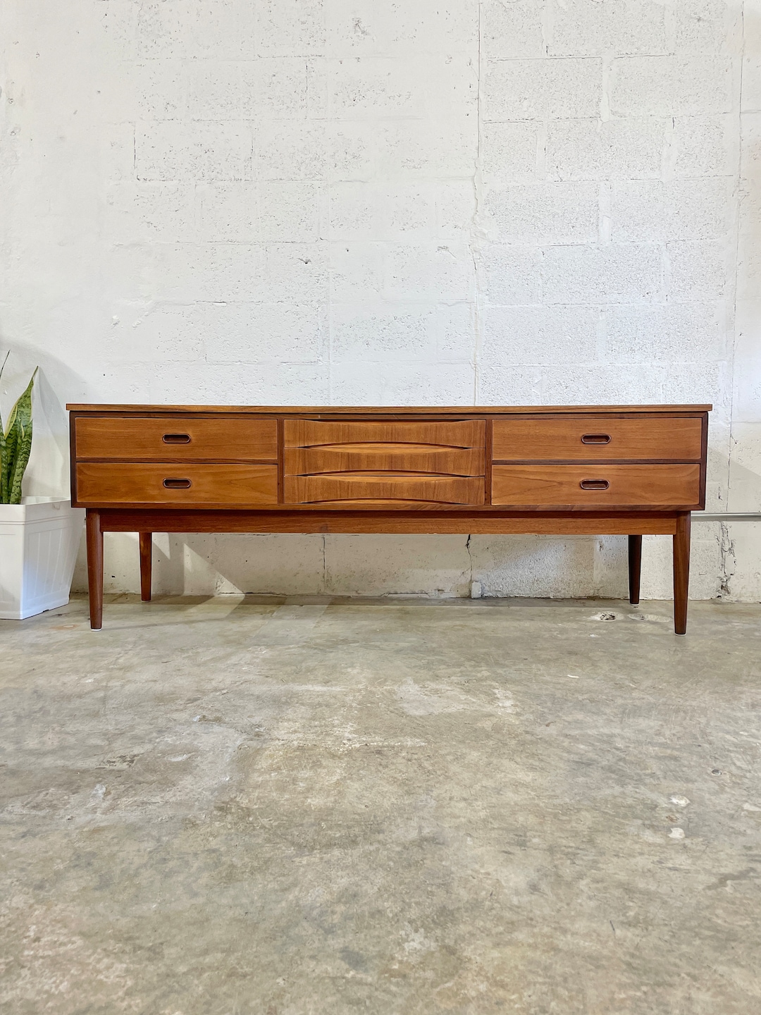 Danish Modern Low Console or Credenza Denmark 50s 60s - Etsy