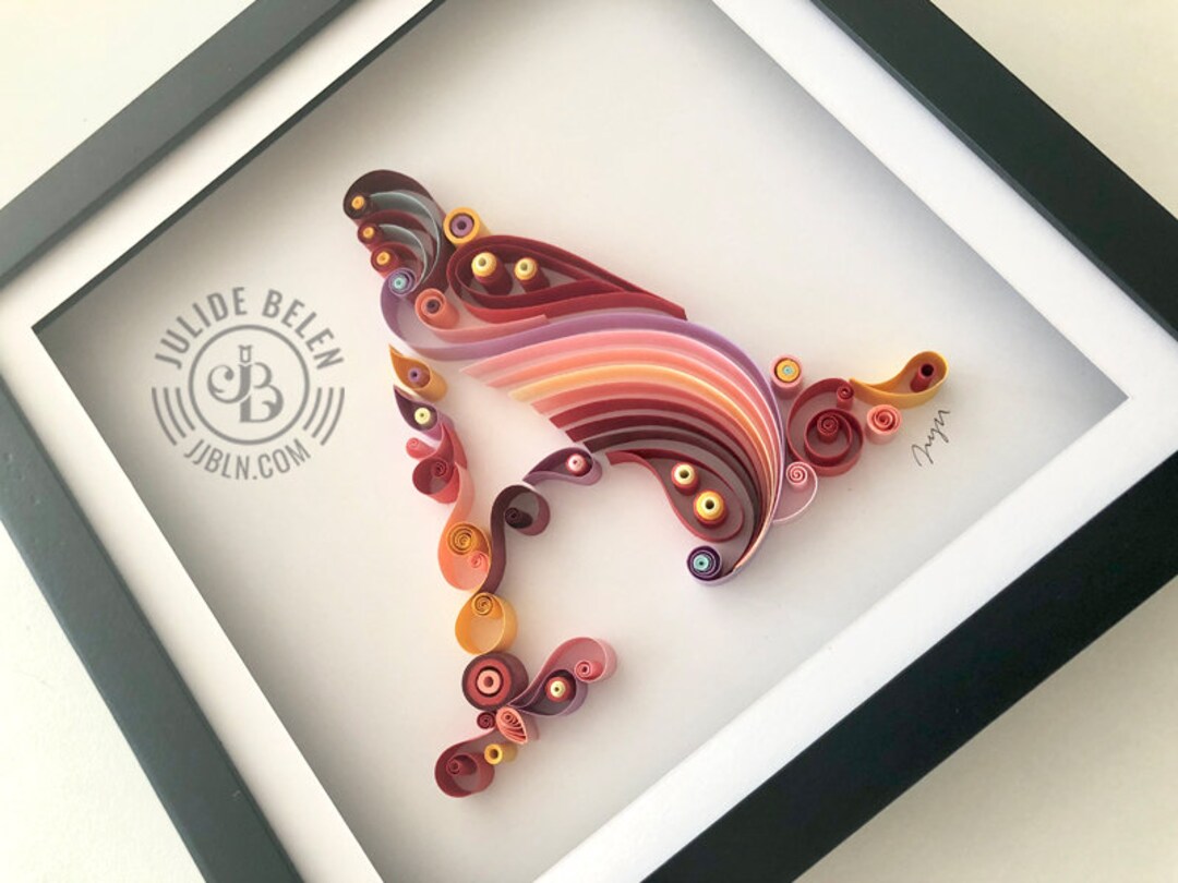JJBLN Quilled Paper Art: Monogram for A - Etsy