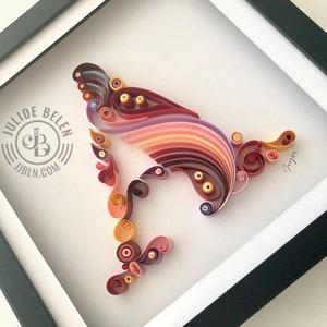 JJBLN Quilled Paper Art: Monogram for A - Etsy