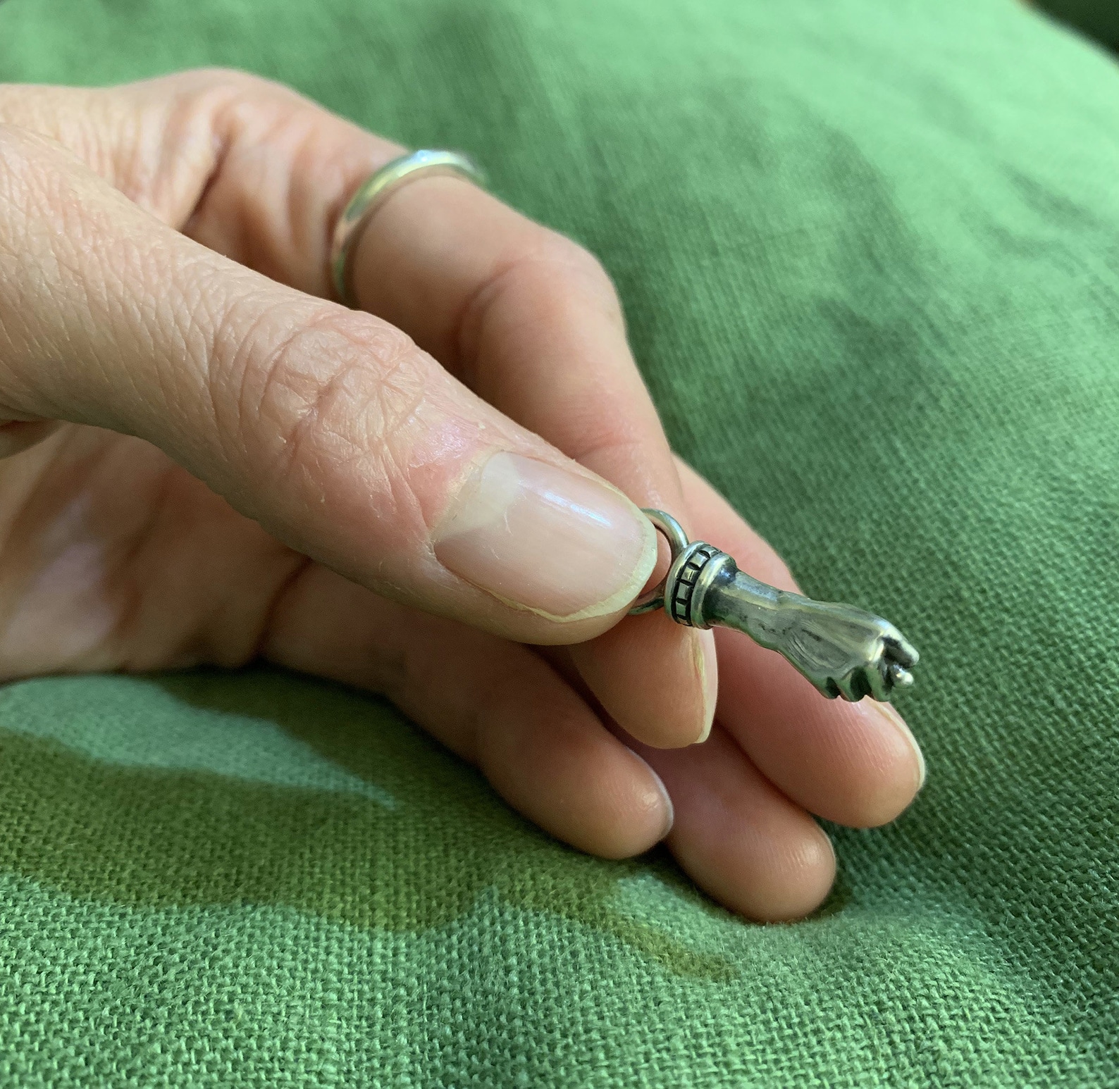 Sterling Silver Fig Pendant Protection Figa Charm Mano Fica - Etsy