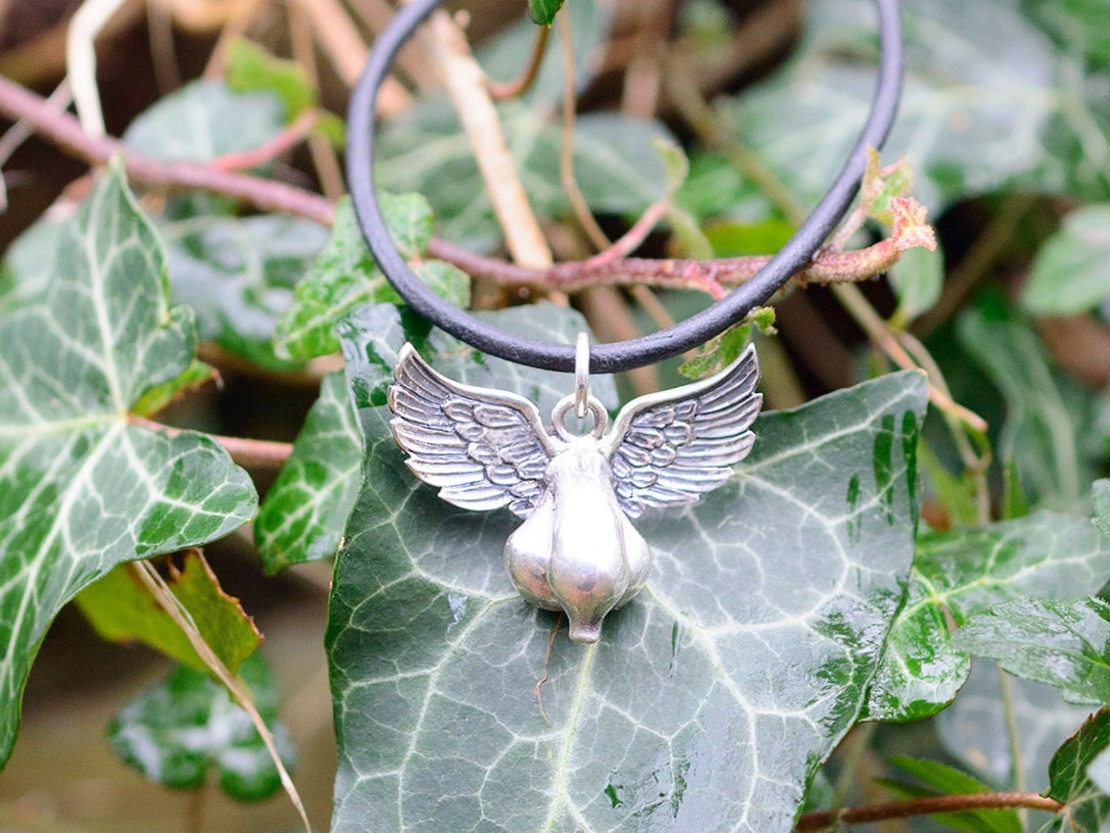 Flying Penis Pendant, Silver Winged Phallus Charm, Fascinum, Sterling ...
