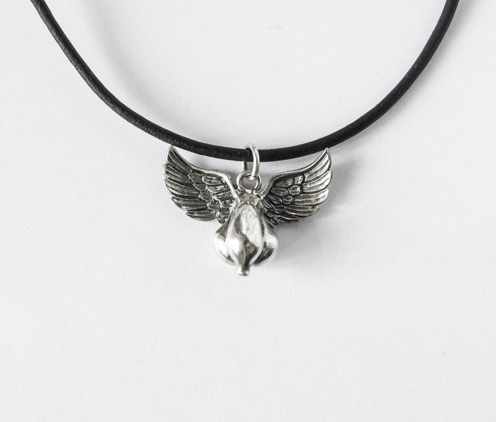Flying Penis Pendant, Silver Winged Phallus Charm, Fascinum, Sterling ...