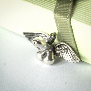 Silver Winged Phallus Charm, Fascinum Pendant, Sterling Silver Fascinus ...