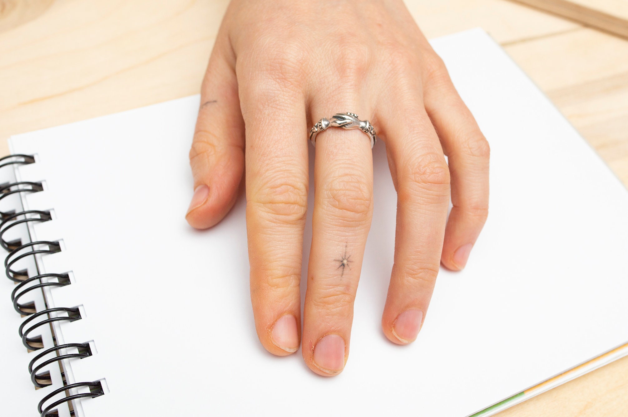 Handcrafted Sterling Silver Fede Ring - Ancient Roman Handshake Design ...