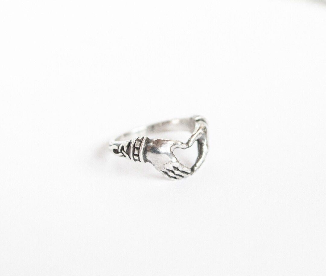 Heart Hand Gesture Ring. Hands, Showing the Sign of a Heart, a Kind of ...
