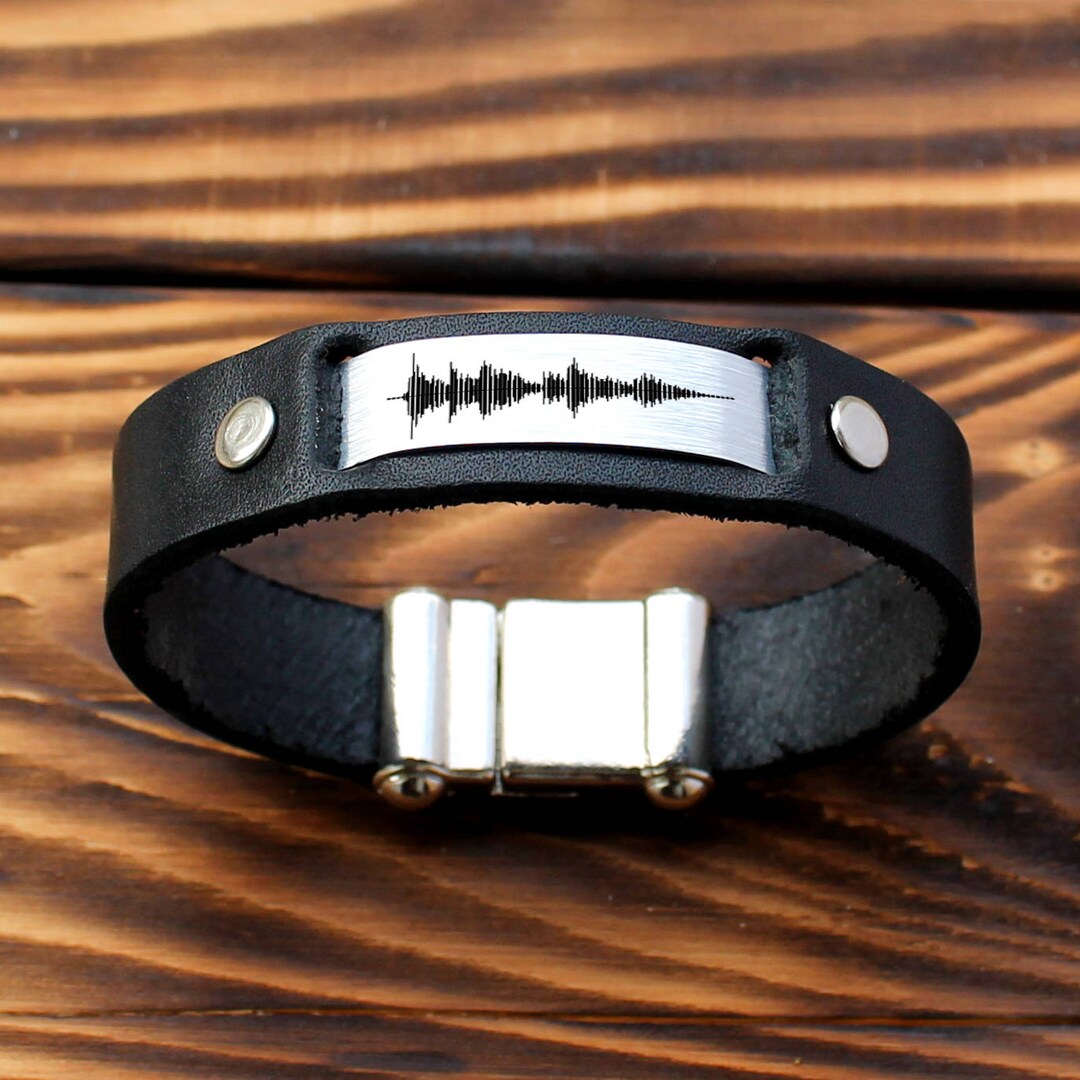 Personalized Bracelet, Sound Waves Bracelet, Voice Recording, Keepsake ...