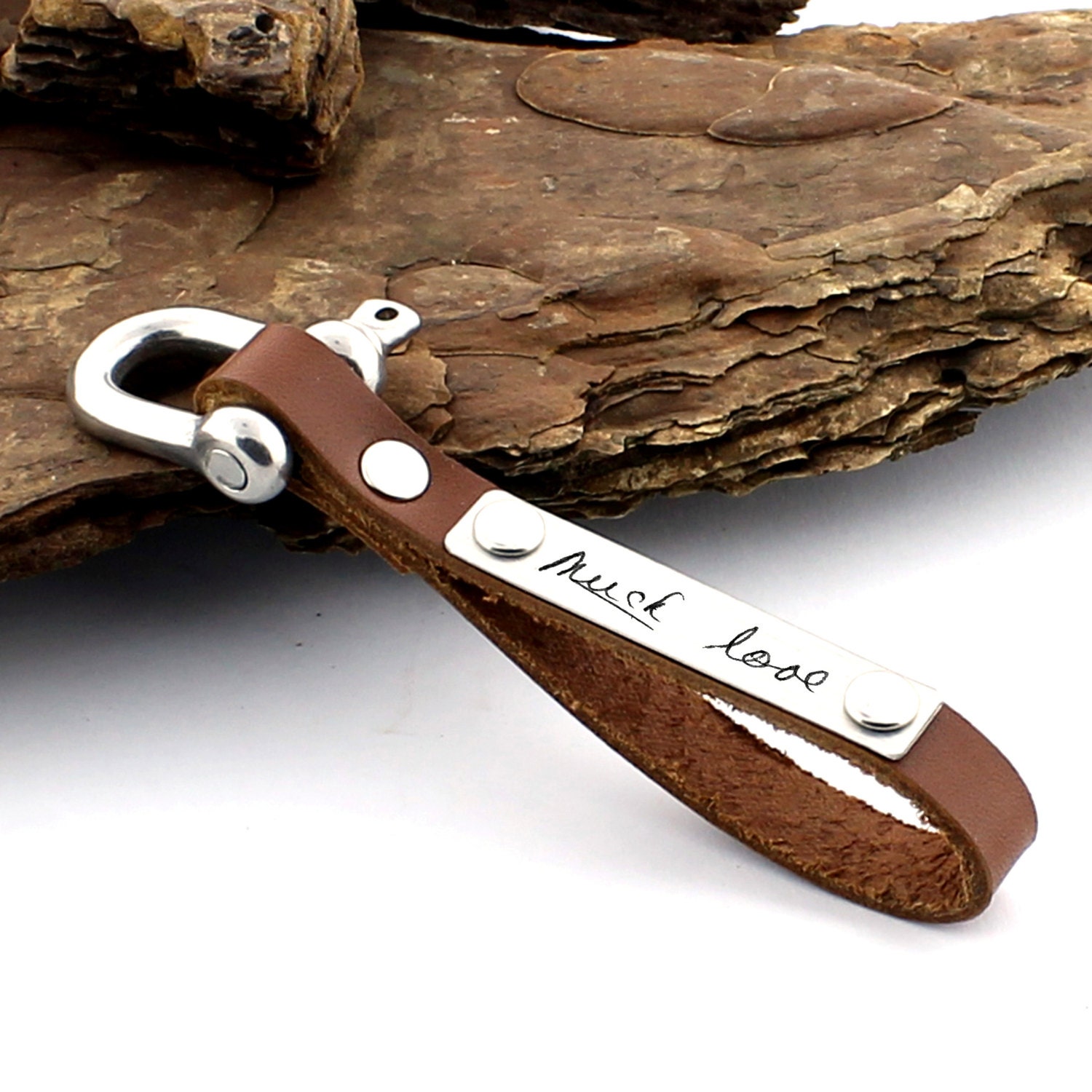 Personalized Handwriting Keychain, Actual Handwriting, Custom ...