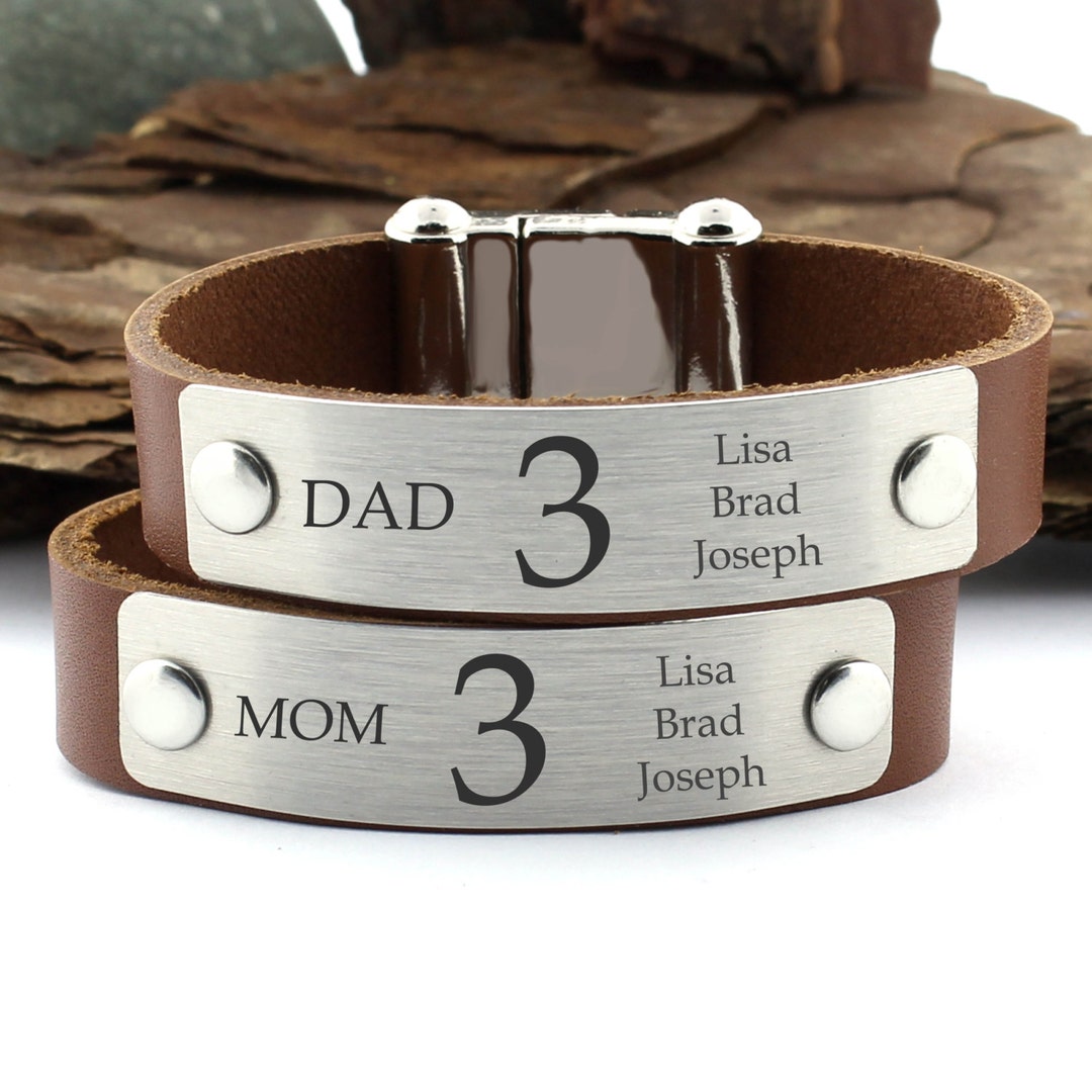Personalized Couples Bracelet, Matching Family Bracelet, His and Hers ...