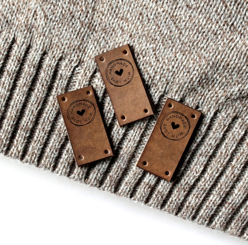 Leather Tags Custom Leather Tags Clothing Labels Leather - Etsy