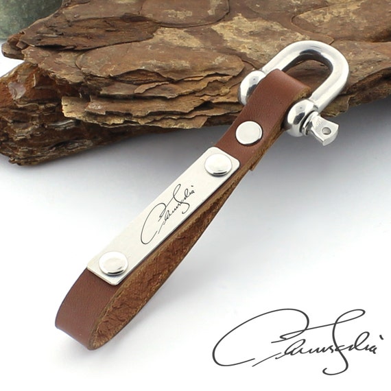 Personalized Signature Keychain Custom Handwriting Actual | Etsy