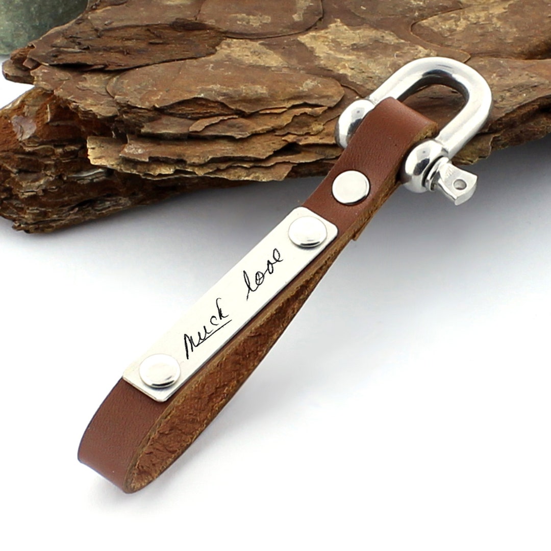 Personalized Handwriting Keychain, Actual Handwriting, Custom ...